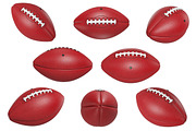 Football american set, an Object Graphic by ARTYuSTUDIO