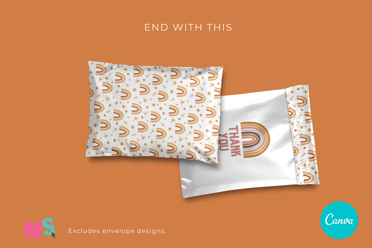 Poly Mailer Mockup for Canva