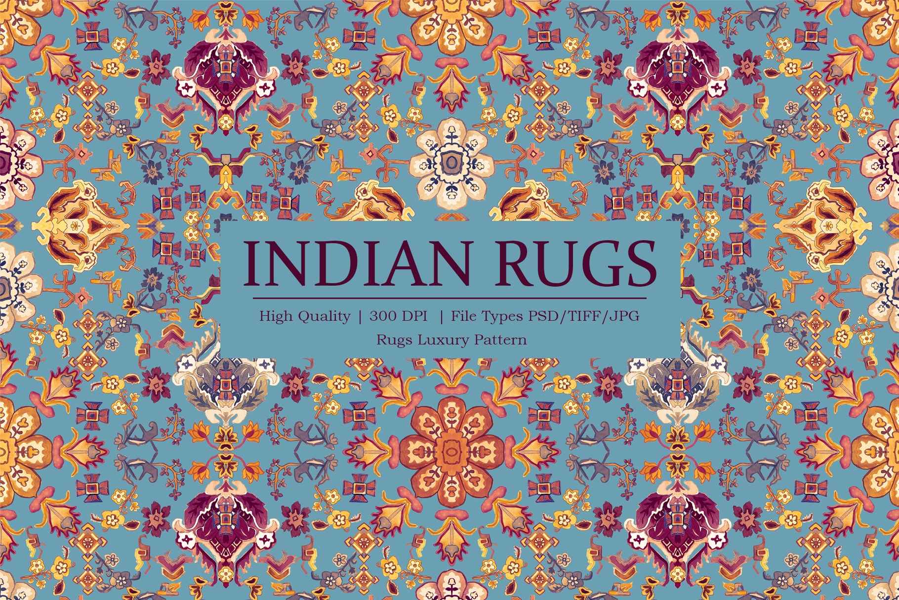 Indian Rugs luxury pattern