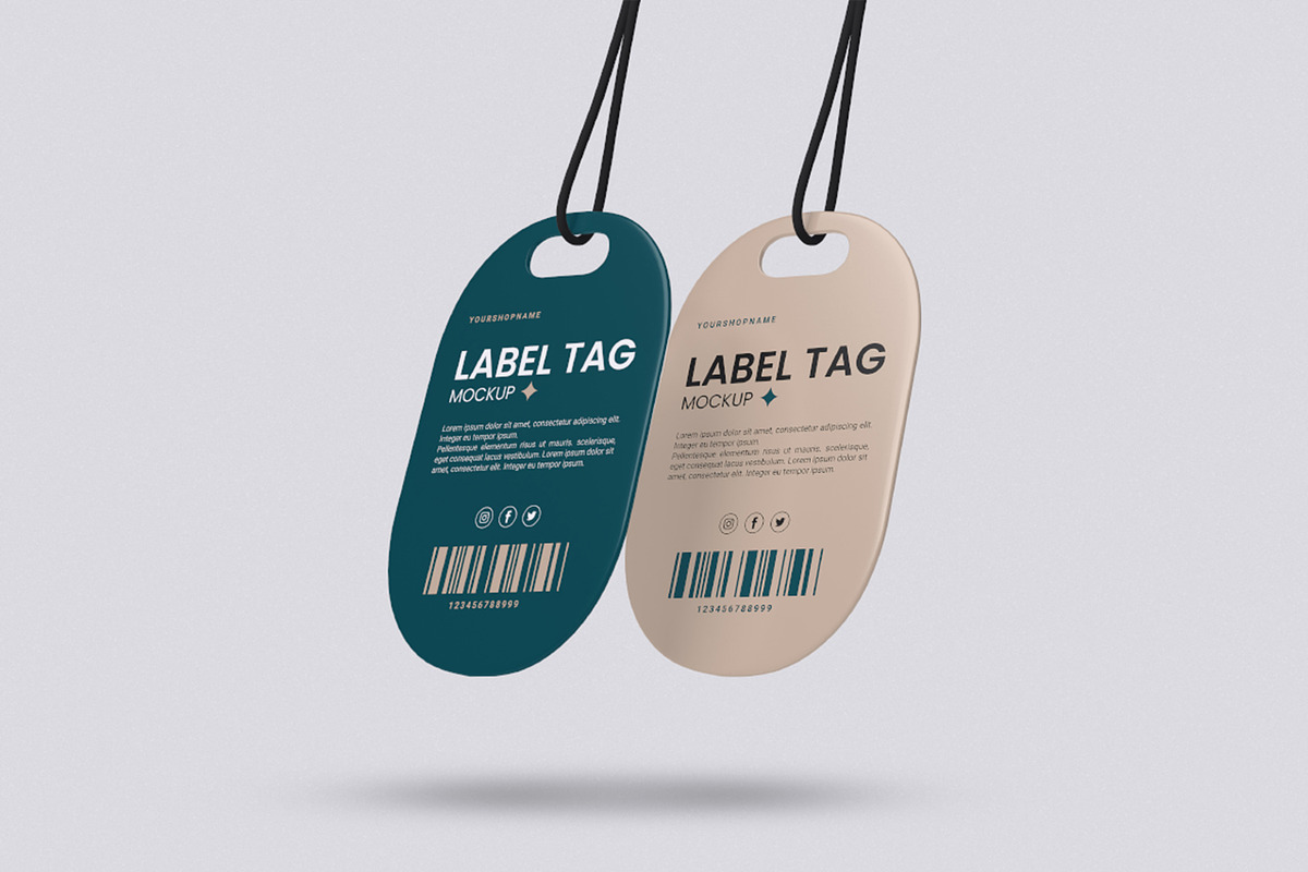 Label Tag Mockup, an Advertising Mockup by HanaSaka_Studio | Creative ...