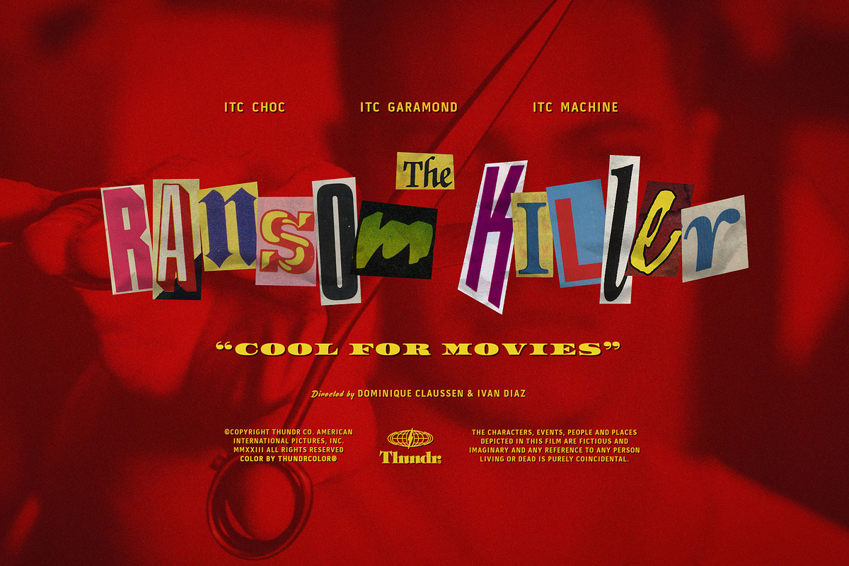 2600+ Ransom Note Letters from 1980s, an Object Graphic by Thundr Co.