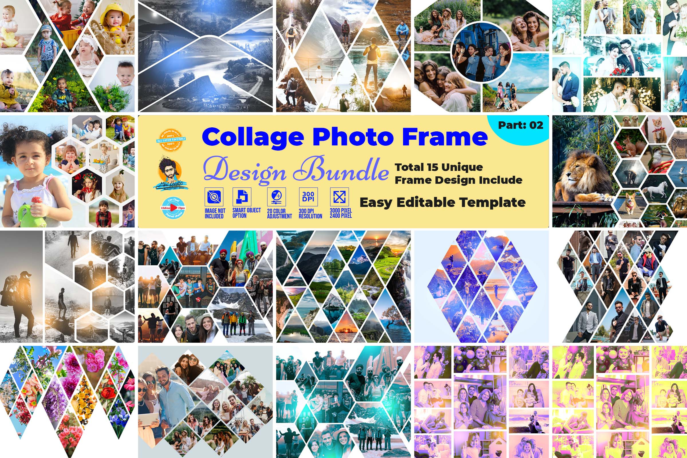 Unique Collage Photo Frame Bundle