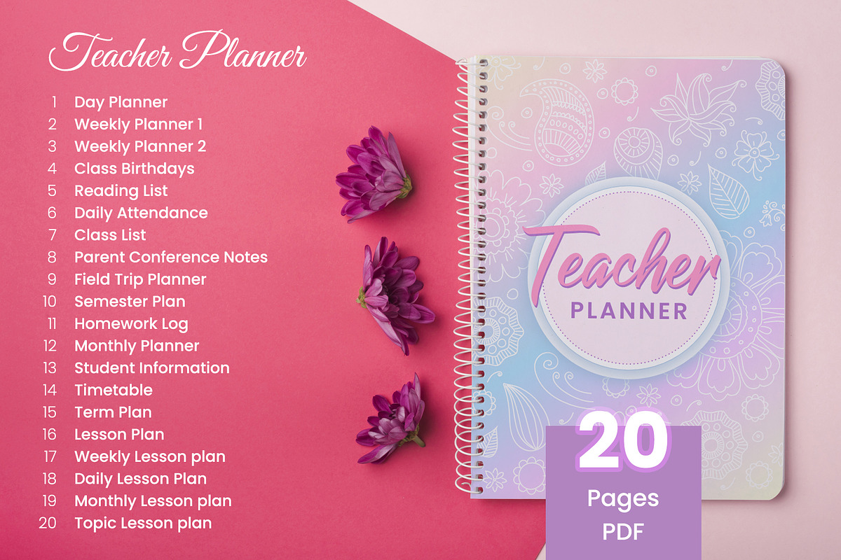 Teacher lessons planner 22 templates