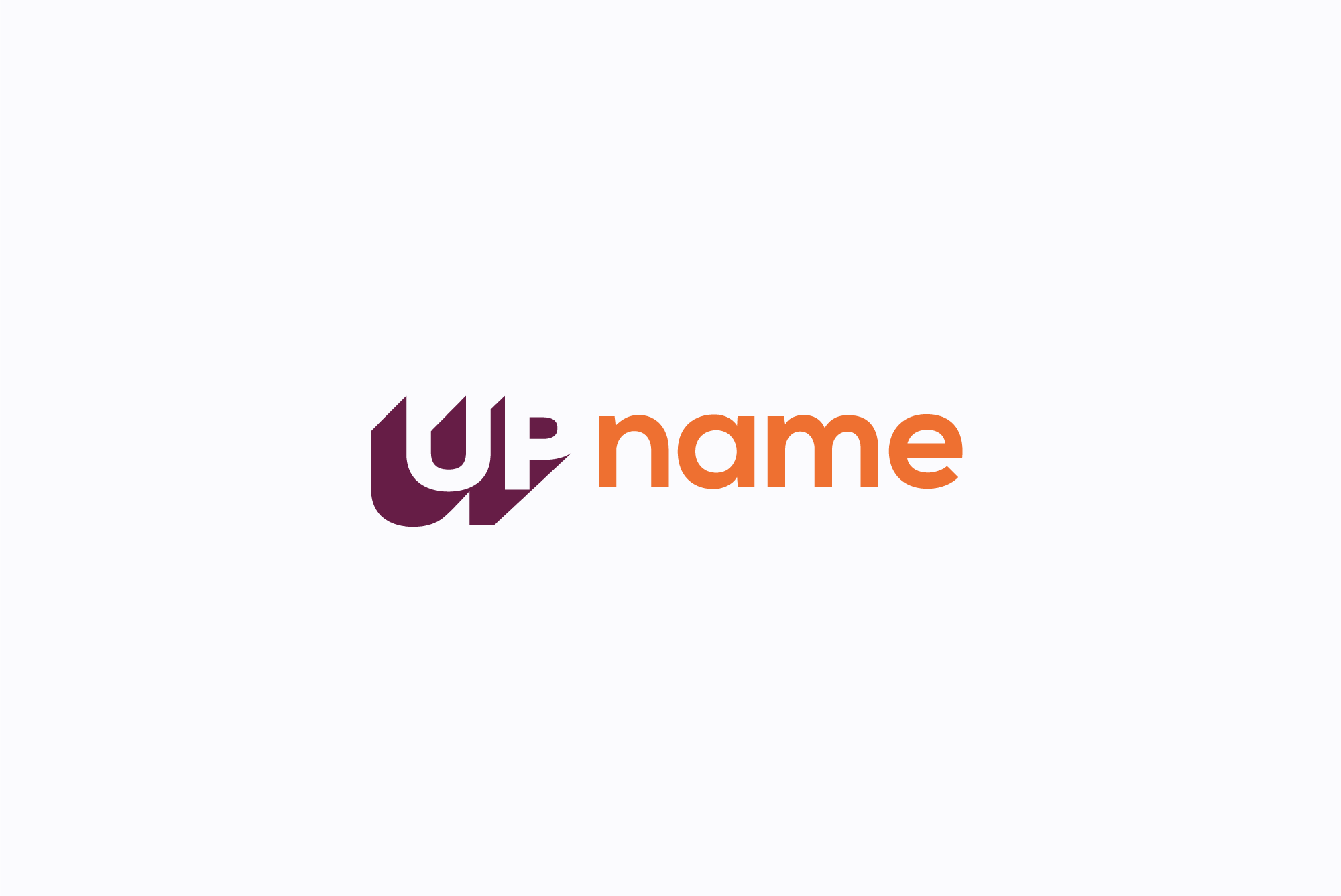 UP name logo, a Branding & Logo Template by Vitalliy