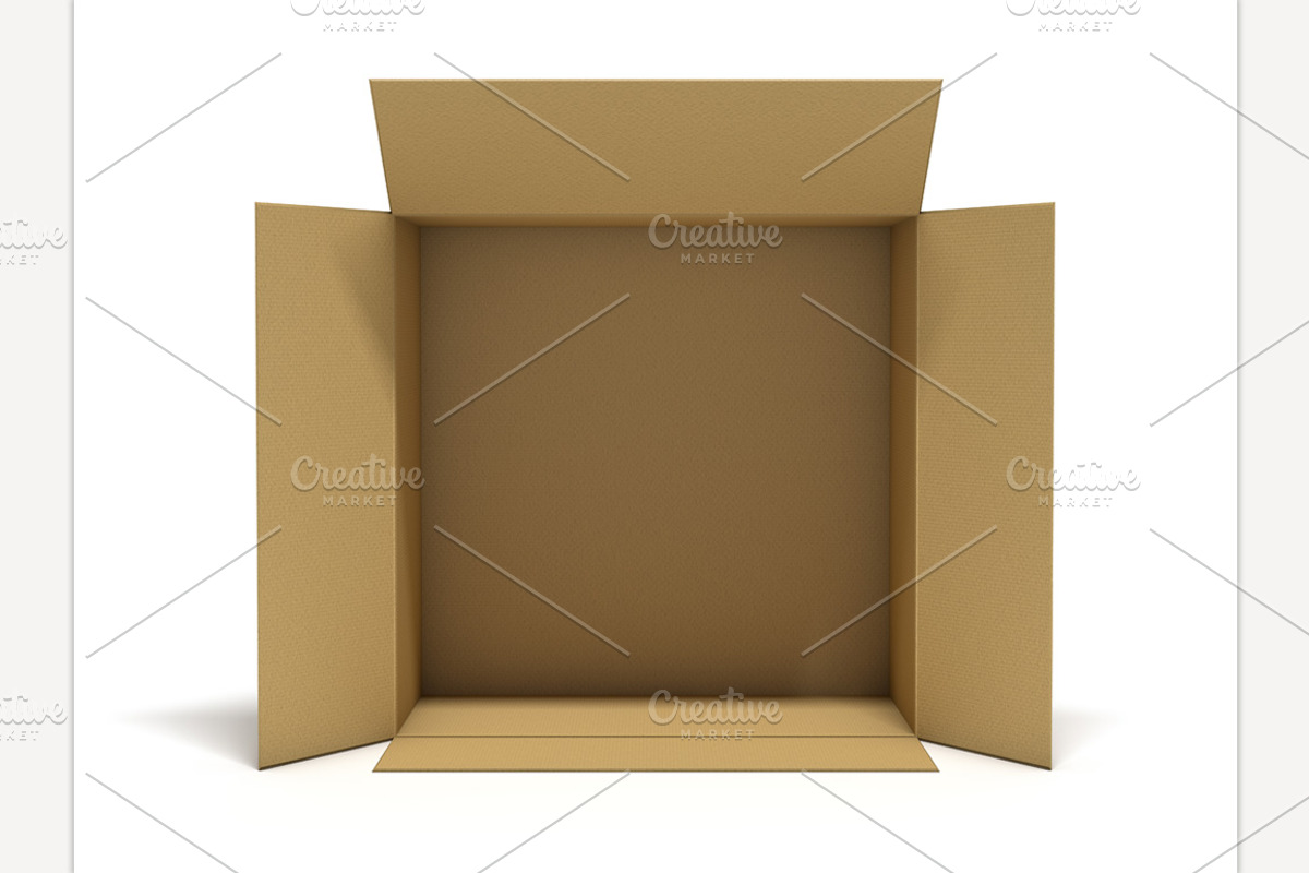 Cardboard package box., a Background Graphic by 3D Graphics Shop