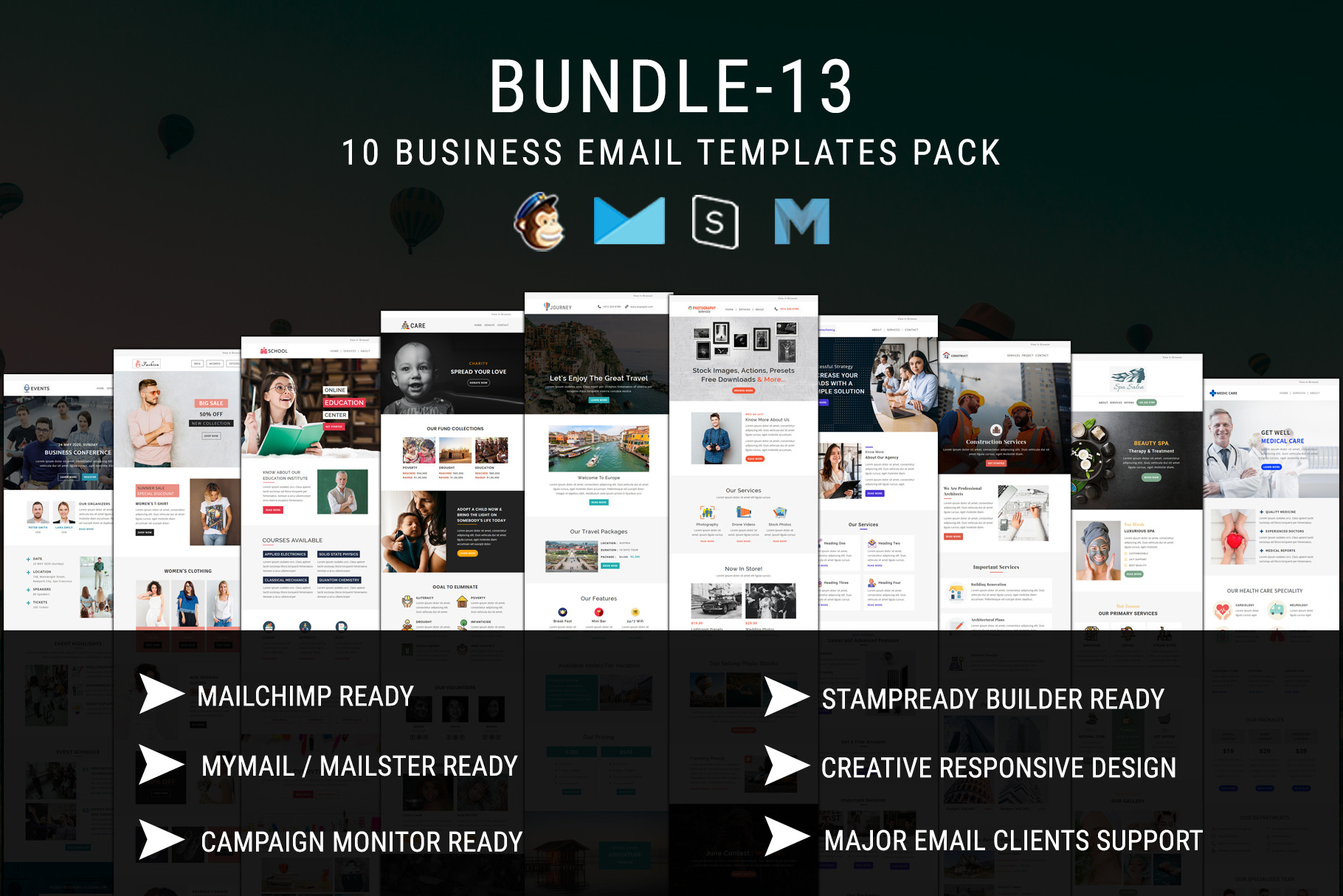 10 Best Email Templates - Bundle 13, an Email Template by Pennyblack ...