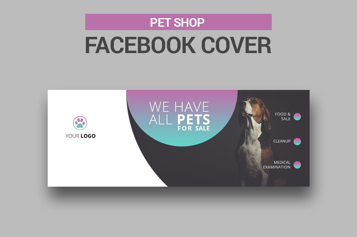 Pet Shop Facebook Cover, a Social Media Template by UNIK Agency