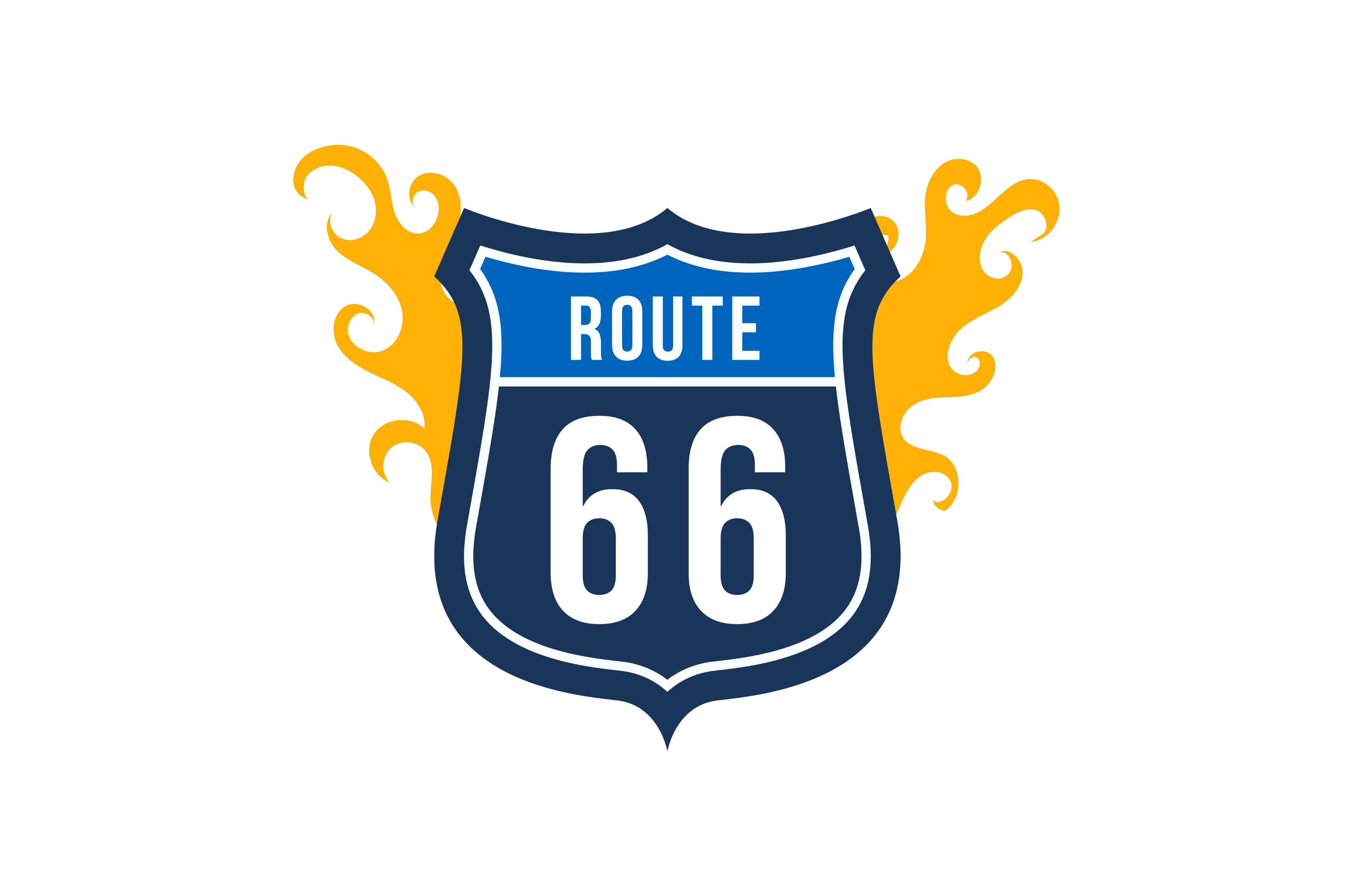 Route 66 emblems, transport sign | Texture Illustrations ~ Creative Market