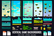 Vertical Game Backgrounds, a Graphic by 2dvillShop