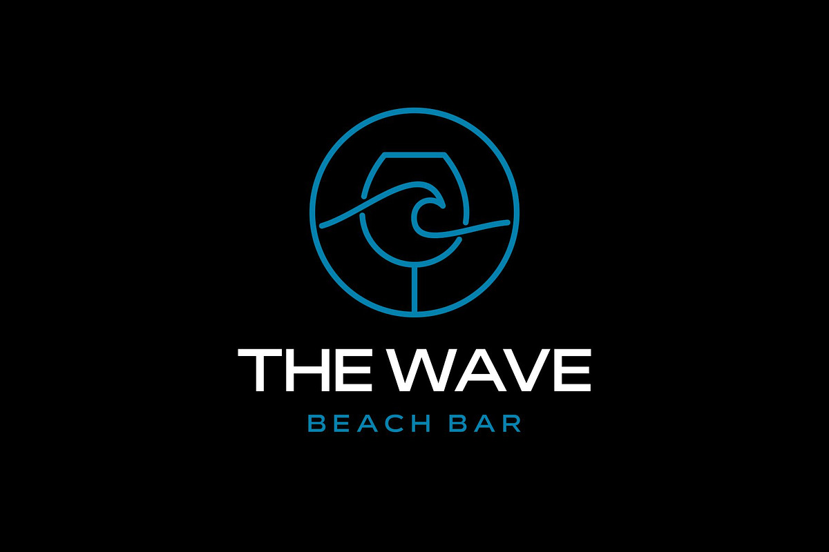 Wave Beach Bar Logo, a Branding & Logo Template by Buqancreative ...