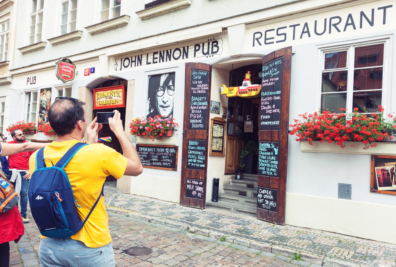 John Lennon pub entrance in Prague, an Arts & Entertainment Photo by BOOCYS