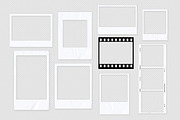 Polaroid Frames PNG Overlay, a Graphic by dailygraphic