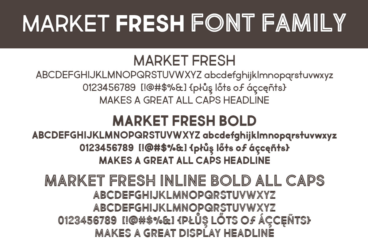 Market Fresh Font Family