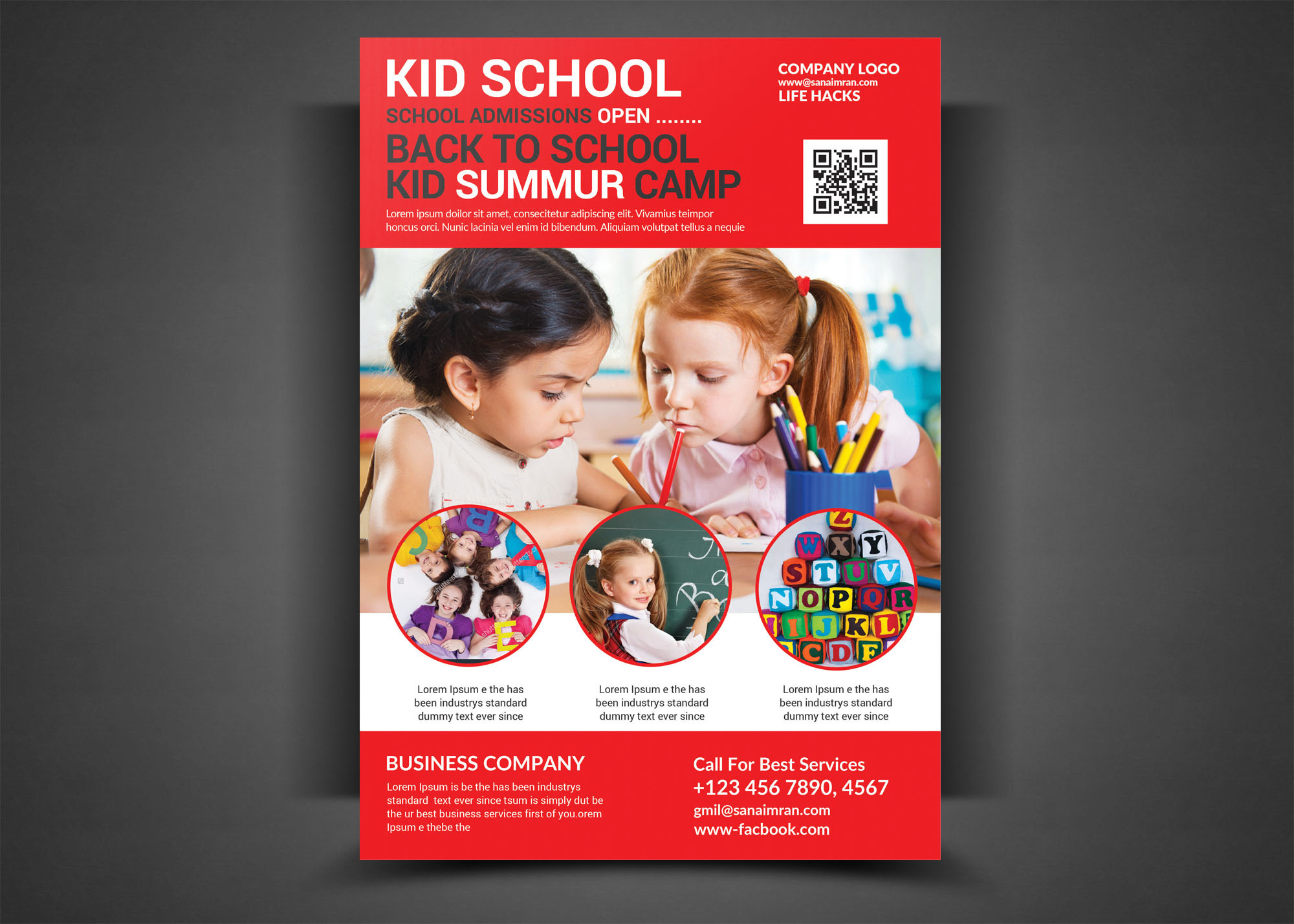 School Flyer, a Flyer Template by graphicforest | Creative Market