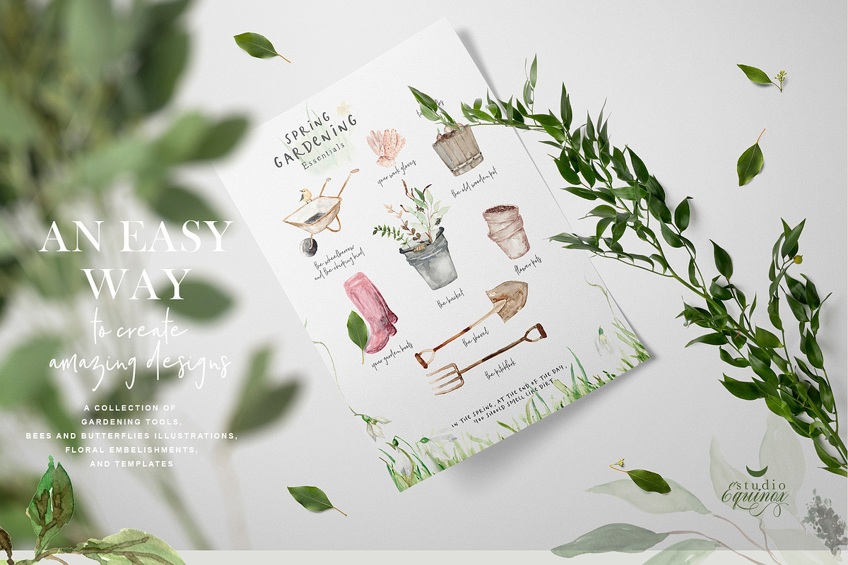 Hello Spring - Gardening Graphics, an Object Graphic by studioequinox