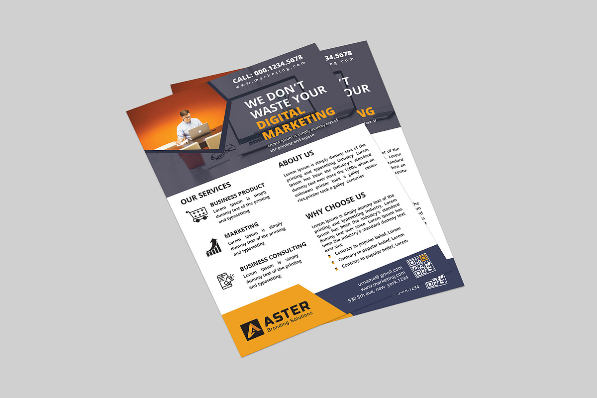 Digital Marketing Flyer, a Flyer Template by UI_Expert