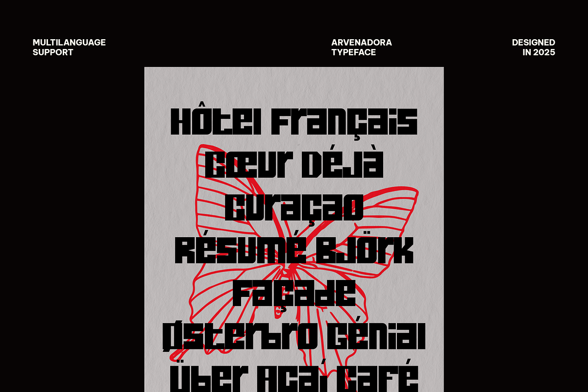 Arvenadora - Blocky Display Font, a Sans Serif Font by Indotype Foundry