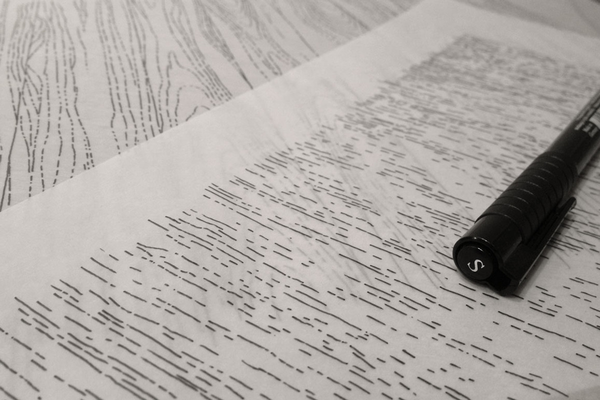 3 Wood Line Patterns - By hand, a Texture Graphic by GhostlyPixels