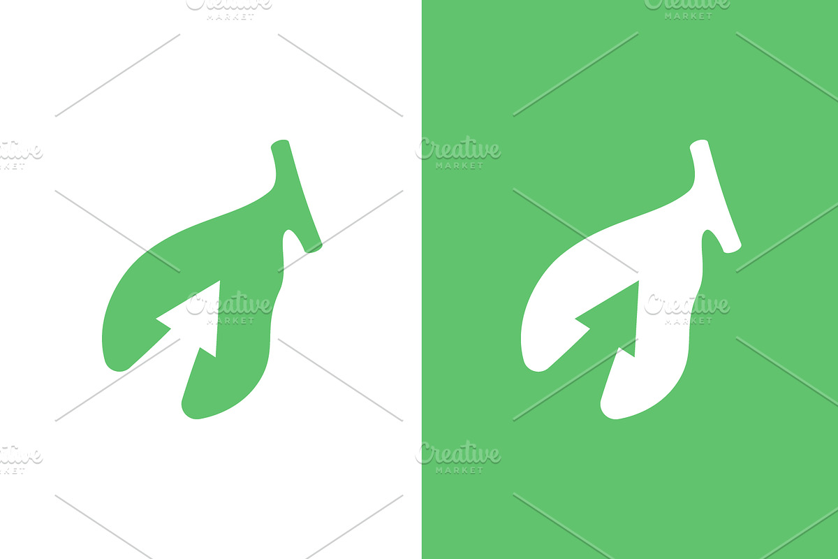 Premium gallbladder and arrow logo, an Object Illustration by ...