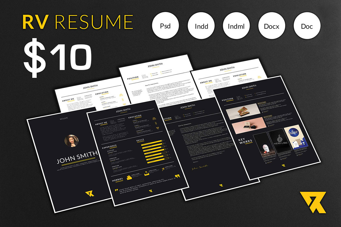 RV Resume Template v.1, a Resume Template by reginevdesign