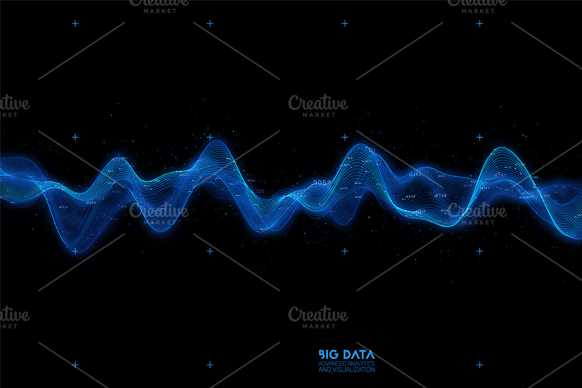 Big Data Wave Graph, an Object Graphic by GarryKillian