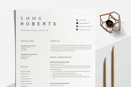 Professional Resume Design Template, a Resume Template by LucaTheme