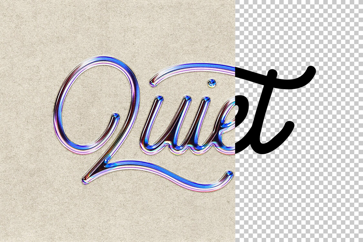 Retro Blue Chrome Text Effect, a Layer Style Add-On by Design Squad