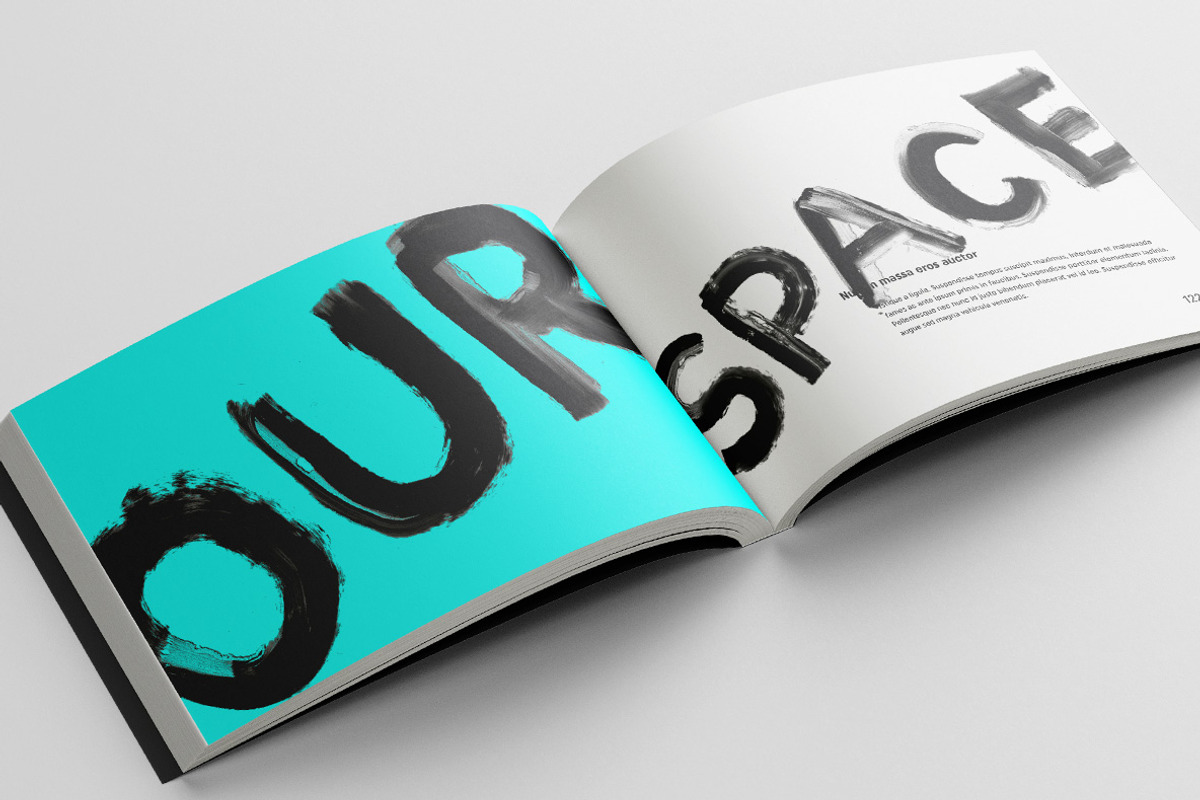Black Brush Paint Font, a Script Font by Handmadefont