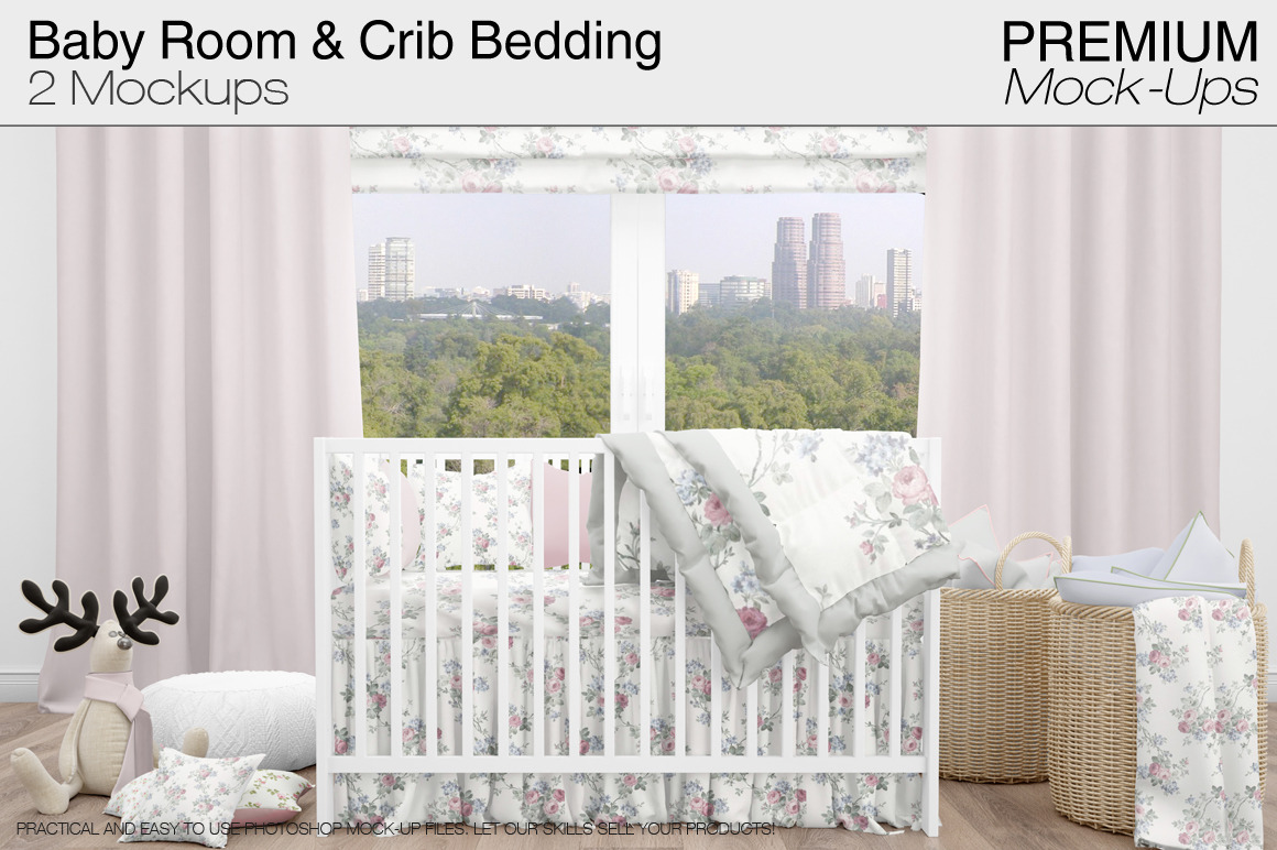 Baby Room & Crib Bedding Set | Print Templates ~ Creative Market