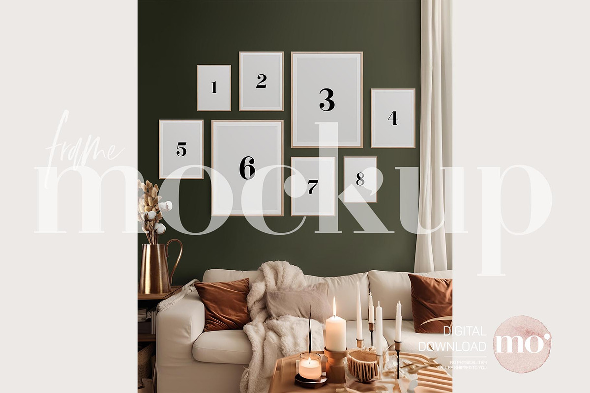 8 Movable frames Mockup, a Product Mockup by MoMockups