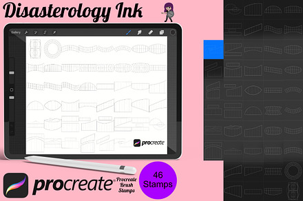 Gothic Calligraphy Brushes, a Brush Add-On by Emmanuel Buron