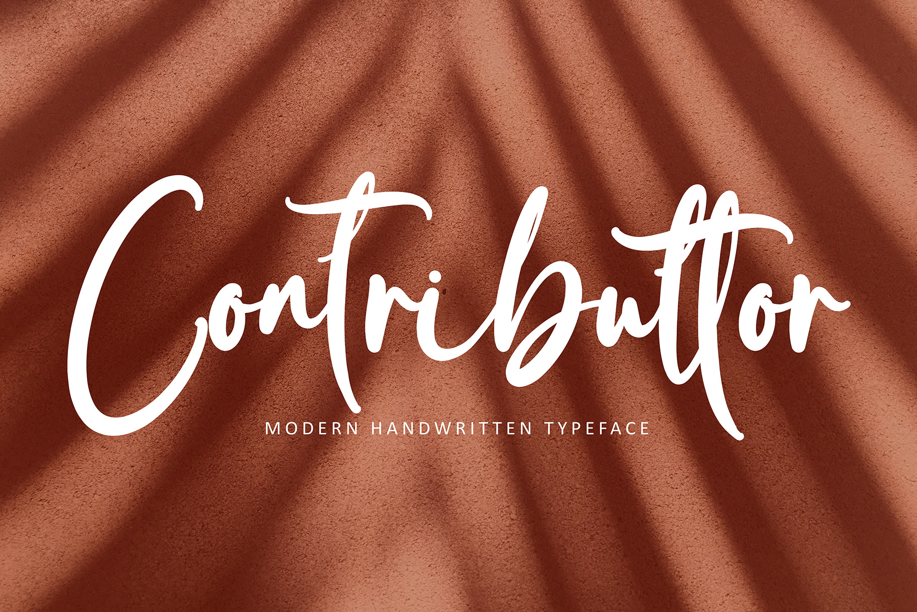 Contributtor, a Script Font by pineungtype