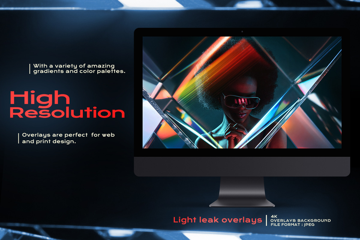 Prismatic Glass Reflection Overlays, a Texture Graphic by Cursedesign