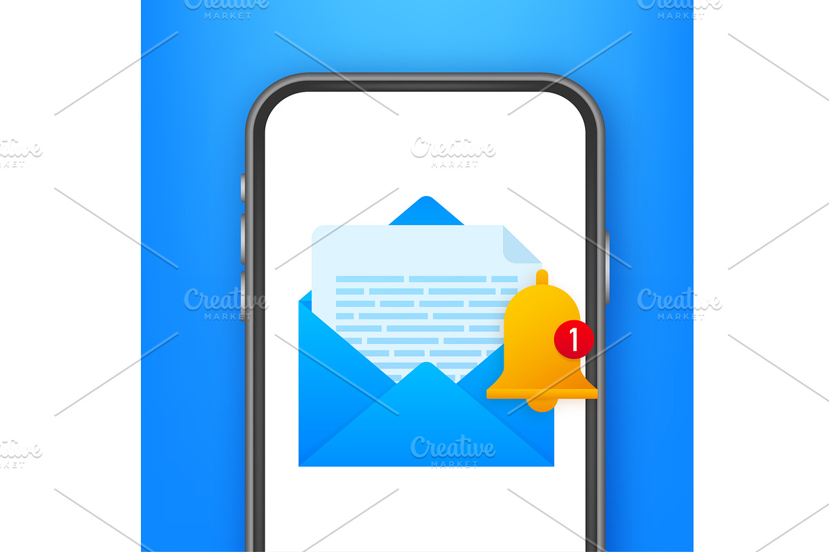 Enable reminder notification on, a Technology Illustration by DG-Market