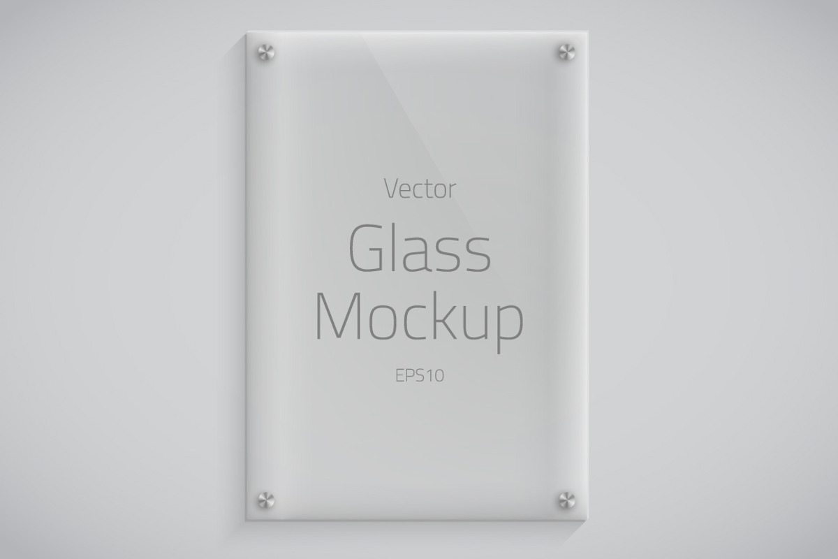 Vector Transparent Glass Panel, an Object Graphic by RaZZeRs