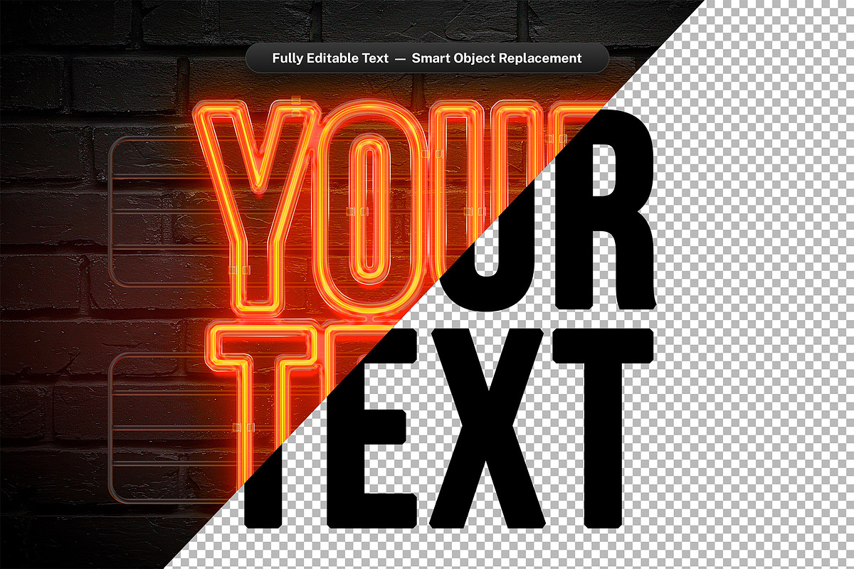 Realistic Neon Sign Text Effect