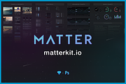 Matter UI Kit for Sketch & Ps, an UI Kit Template by matter