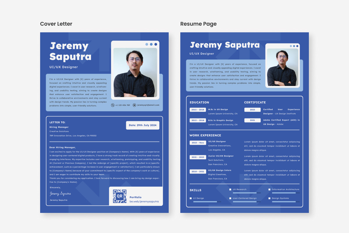 Creative CV Resume UI UX Designer V1, a Resume Template by twinstd