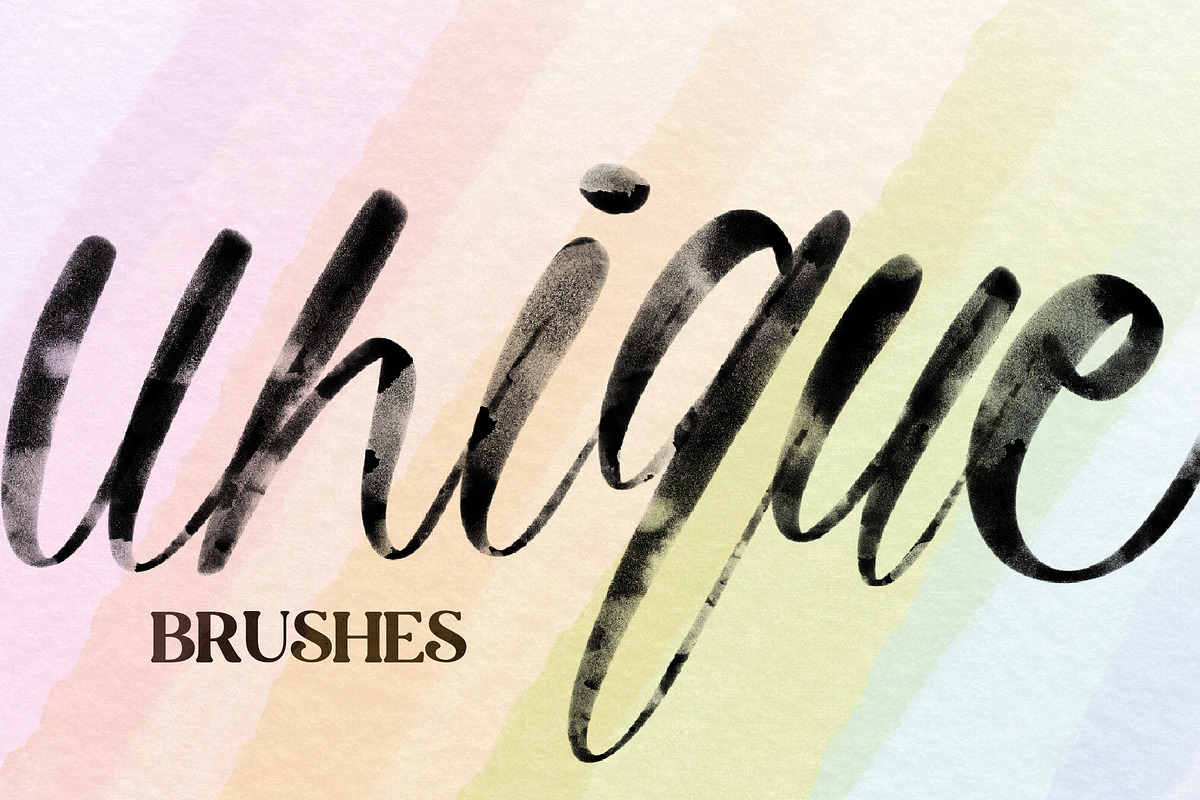 Procreate lettering brush bundle