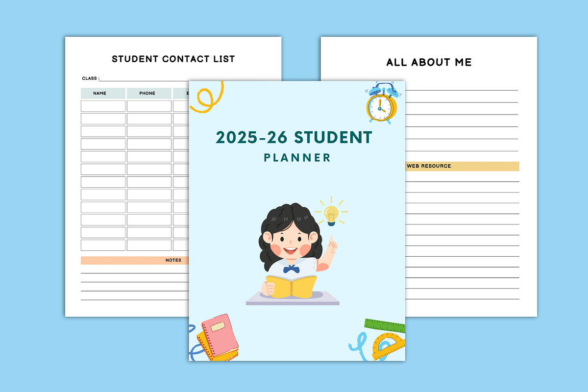 2025-2026 Student Planner Canva