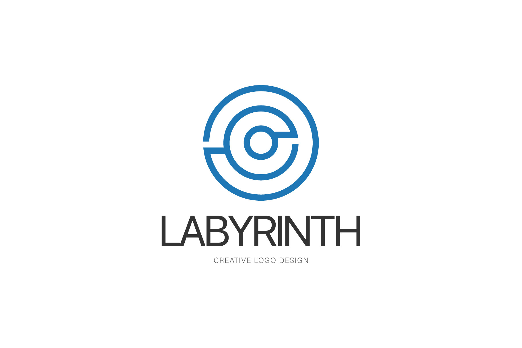 Round labyrinth logo design, a Branding & Logo Template by Logocreative