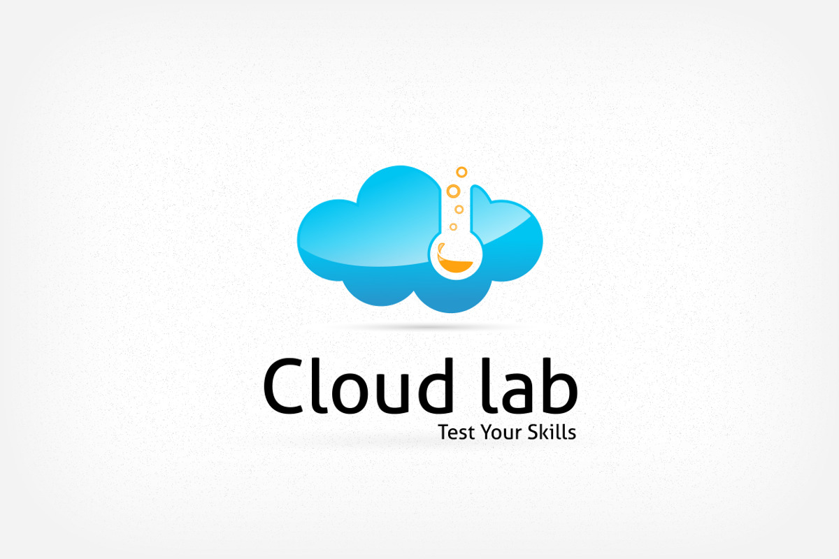Cloud Lab Logo, a Branding & Logo Template by NasirGrfx