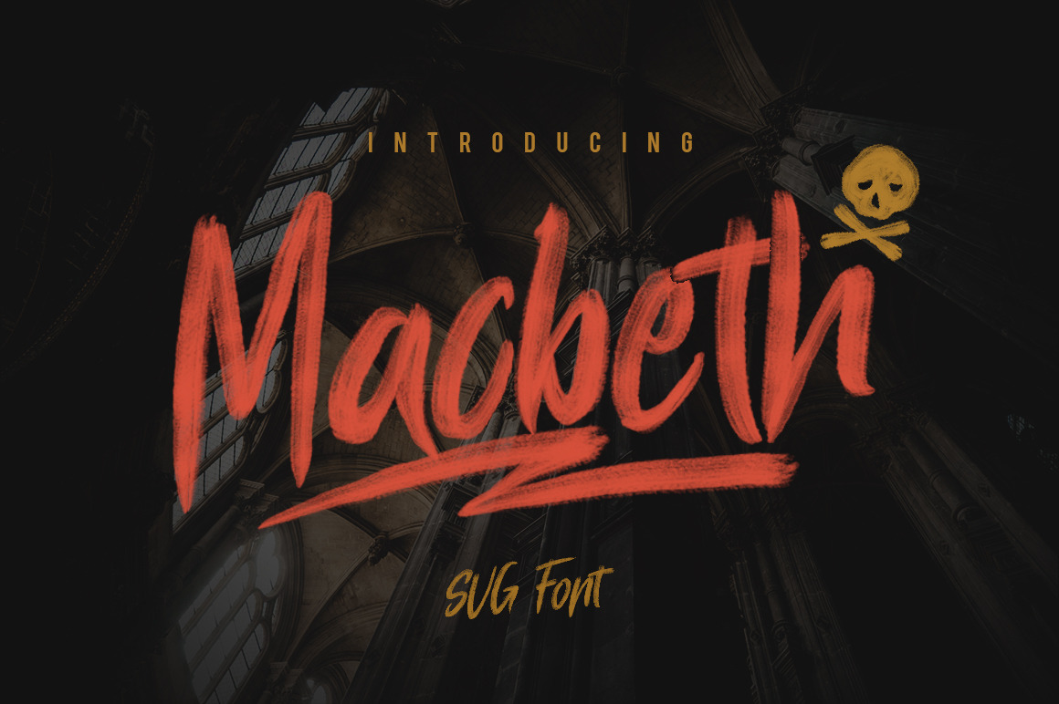 Macbeth - OpenType SVG Font, a Handwritten Font by giemons™