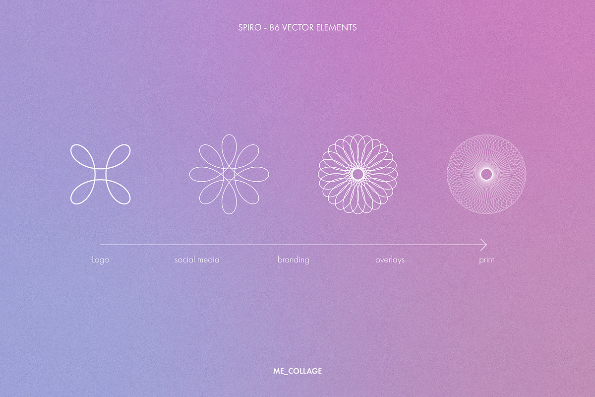 SPIRO | Vector design elements, an Object Graphic by ME_COLLAGE ...