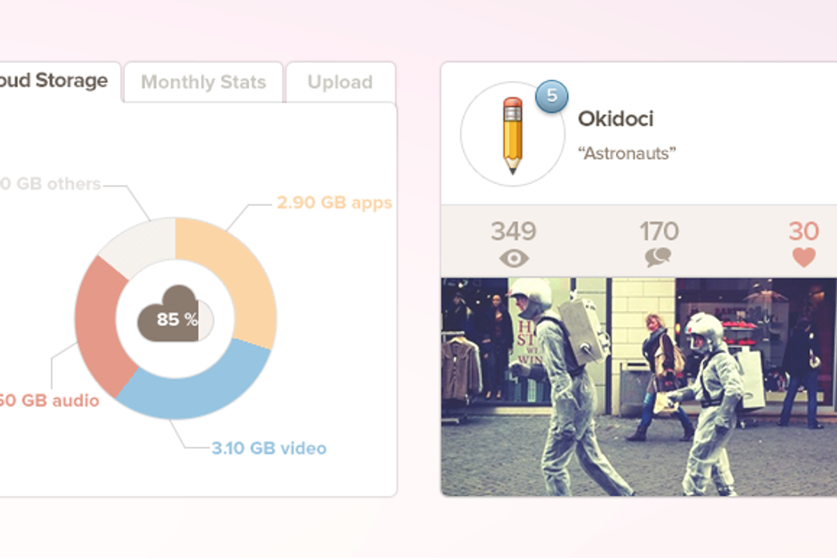 Infinite UI Kit, an UI Kit Template by Pixlsby.me | Creative Market