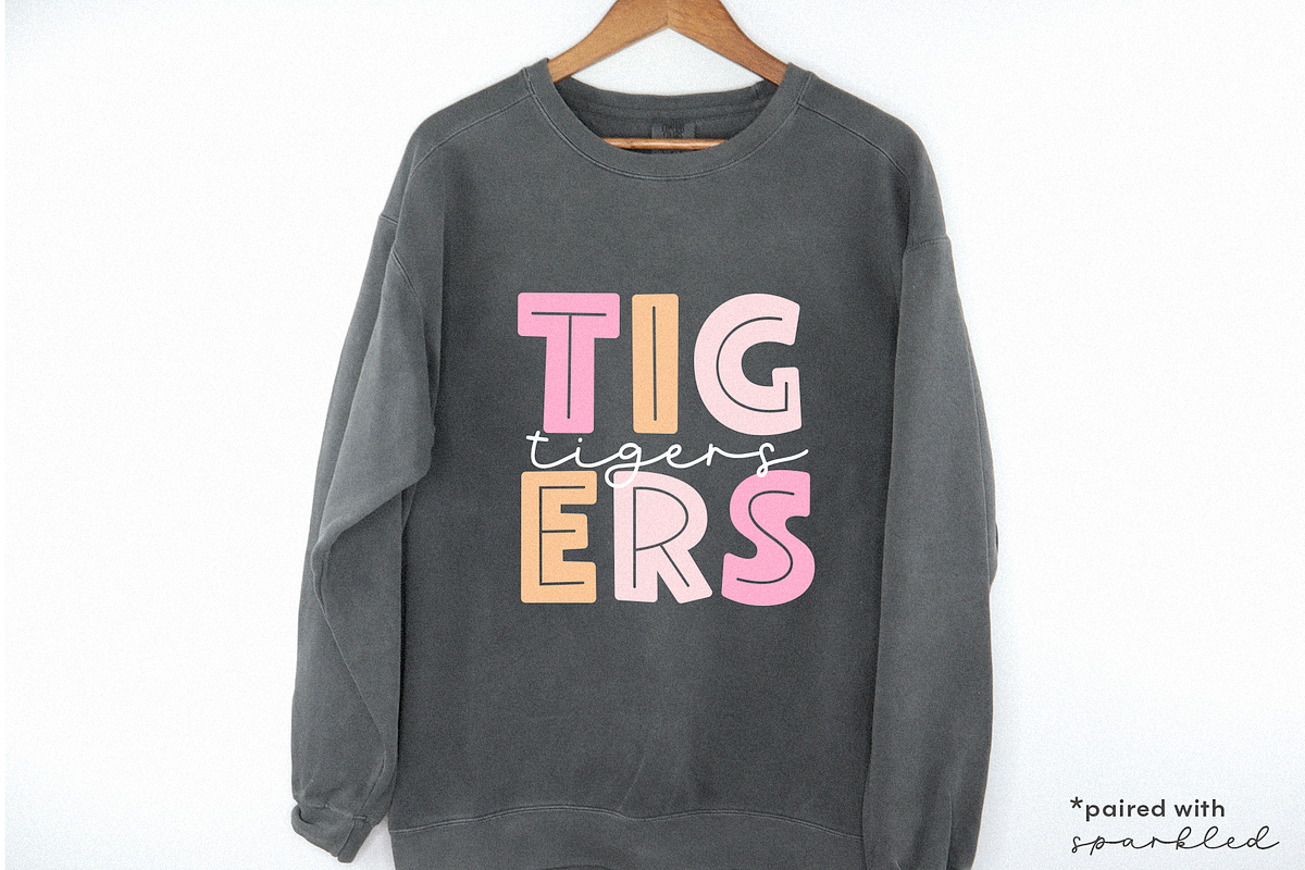 Touchdown | Cute Inline Font, a Sans Serif Font by KA Designs