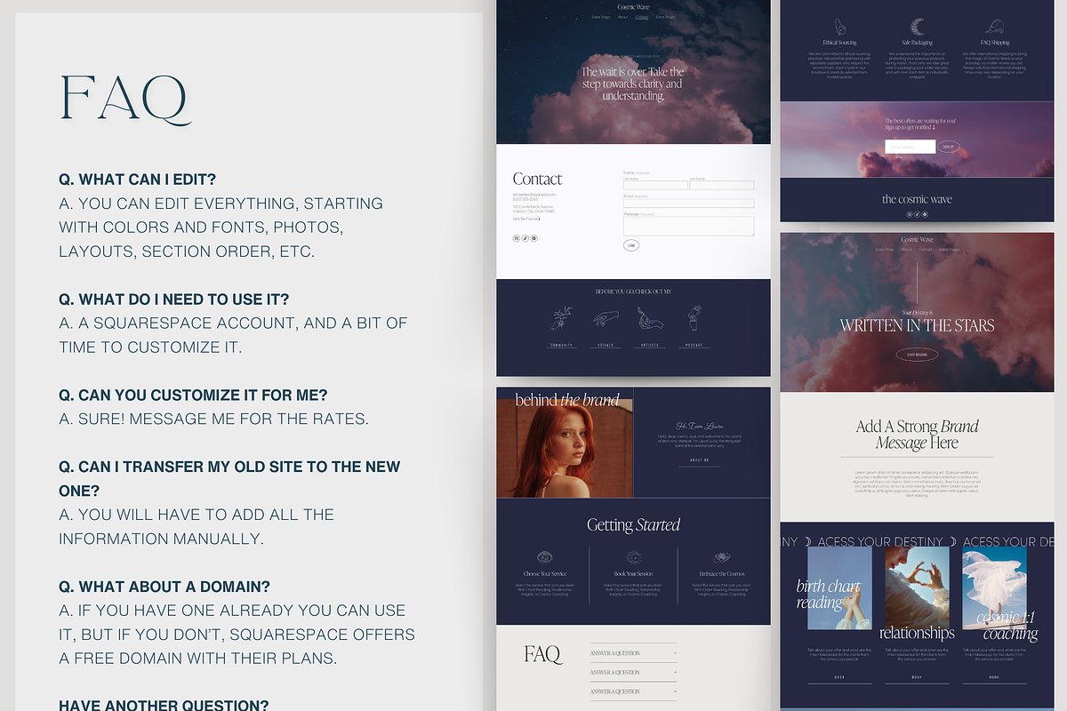 Astrology Website Spiritual Template, a Squarespace Template by Story Native