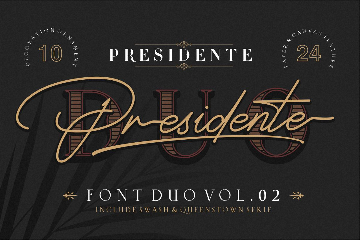 Presidente Font Duo vol.02, a Font by typeline studio