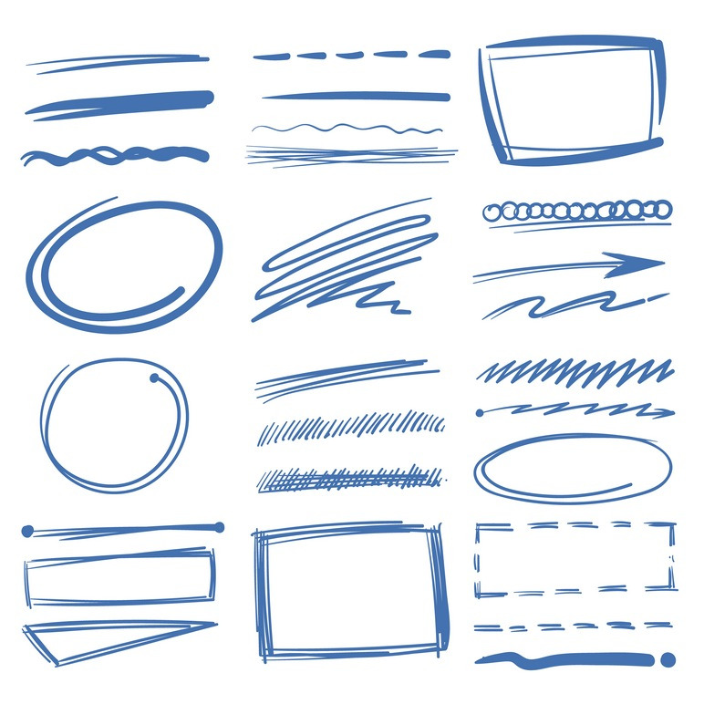 Sketch drawing scribble elements | Illustrations ~ Creative Market