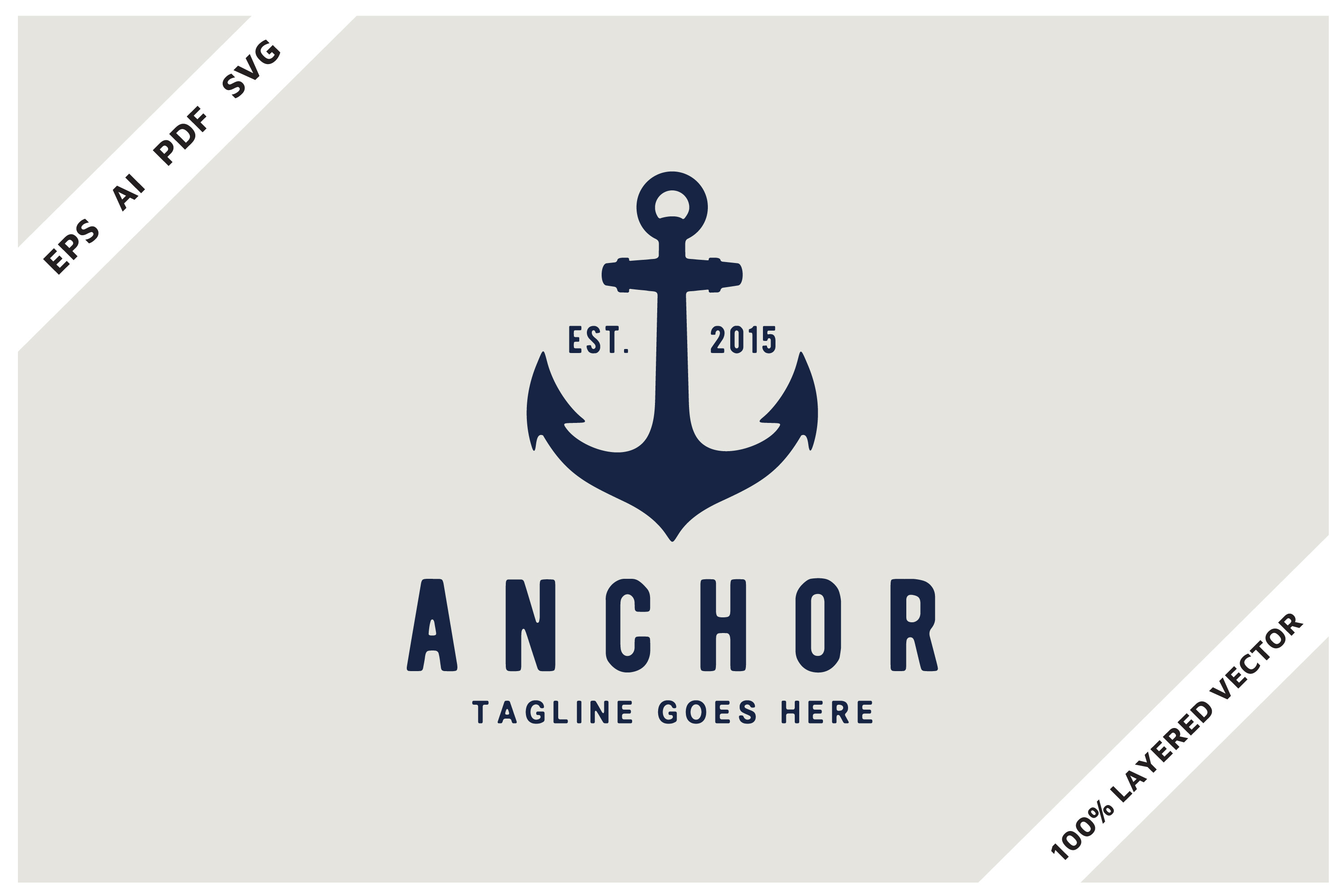 Classic Anchor Vintage Retro logo